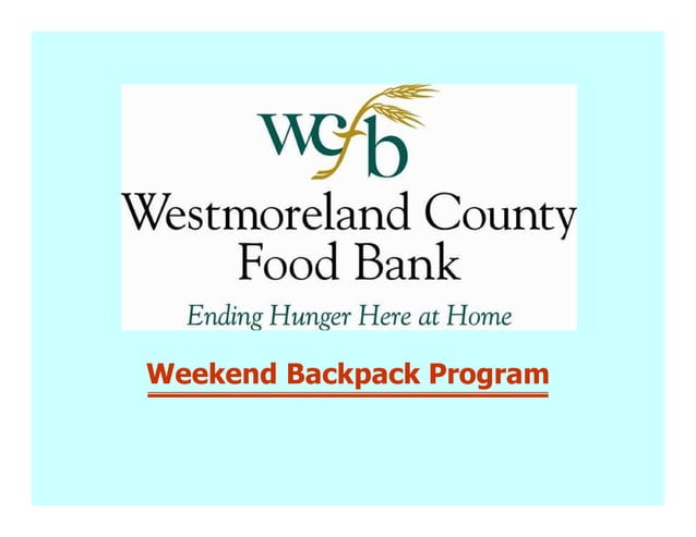 Weekend Backpack Program | PDF