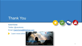 Carol Cone - The Power of Storytelling | PPTX | Social Networking ...