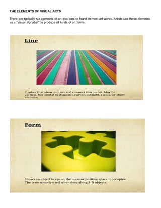 Visual Ats, Types, Elements and its Principles | DOCX