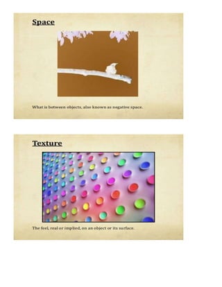 Visual Ats, Types, Elements and its Principles | DOCX