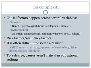 Week Four Causal Factors | PPT | Brain and Nervous System Disorders | Diseases and Conditions