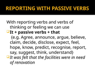 PASSIVE VOICE IN ENGLISH ( EXAPLANATION) | PPTX