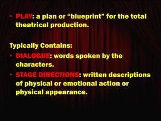 Week IV: The Elements of Theatre | PDF