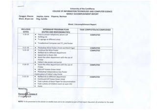 Weekly Progress Report | PPT