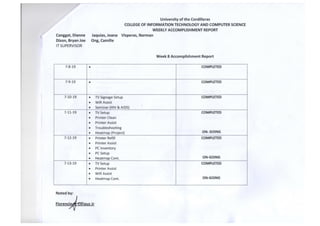 Weekly Progress Report | PDF