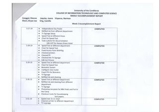 Weekly Progress Report | PDF