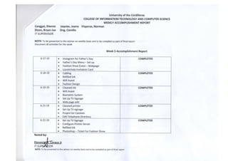 Weekly Progress Report | PDF