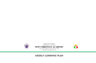 WEEKLY-LEARNING-PLAN. Updatedweeekly plan for teachers.docx