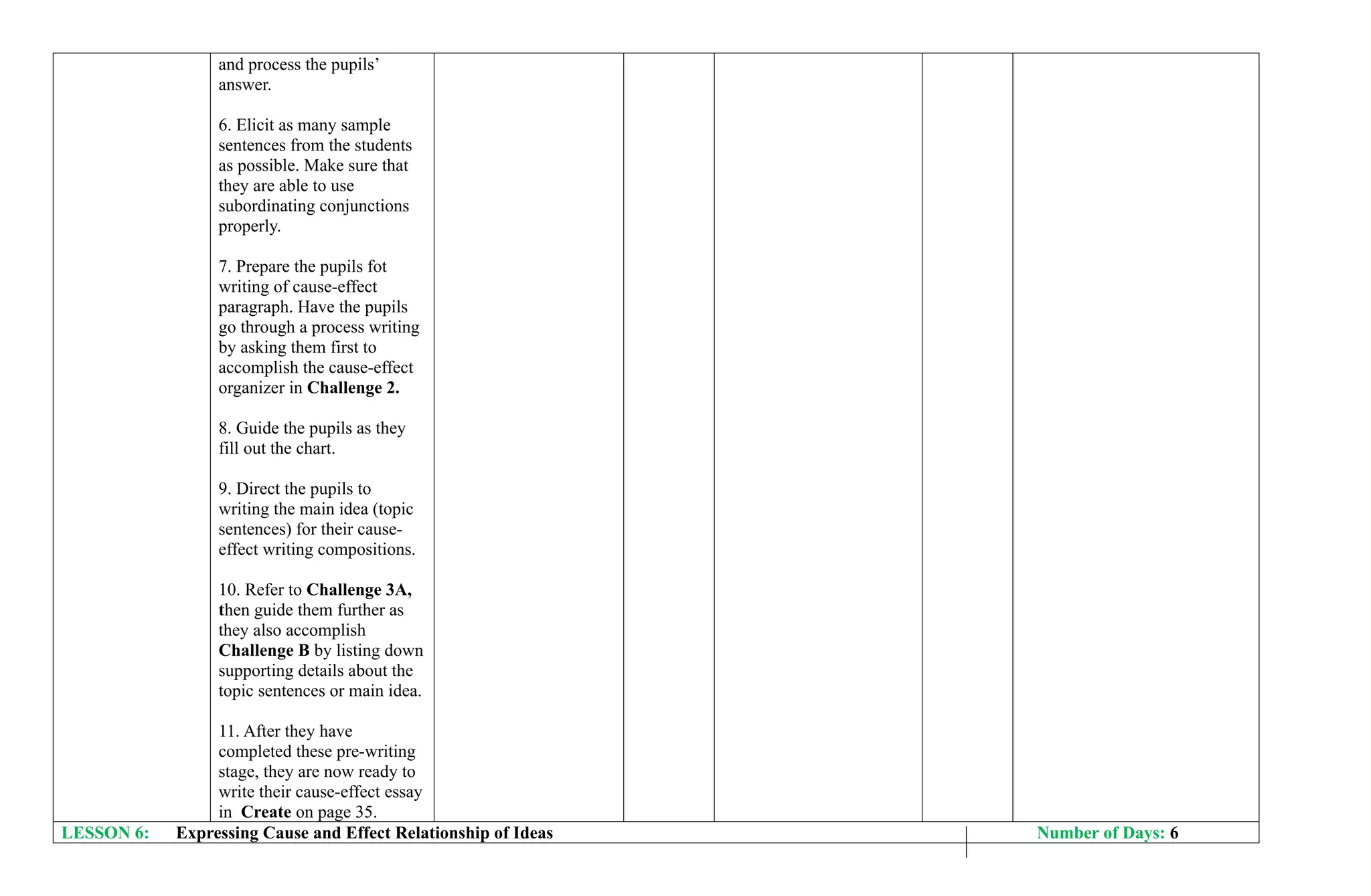WEEKLY-PLAN-GRADE5 english example of cur map | PPT