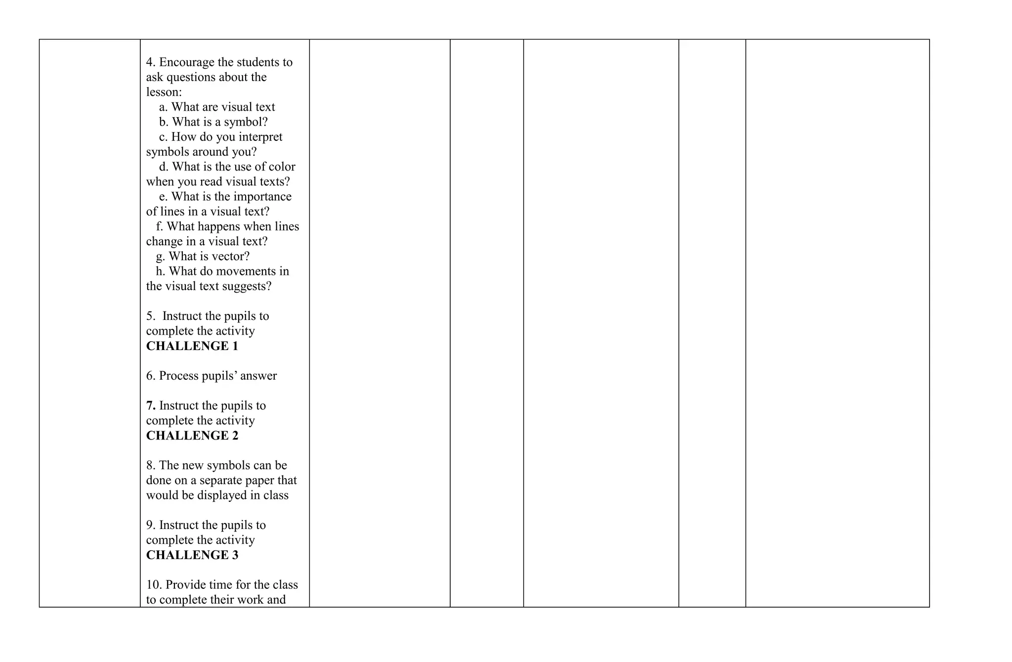 WEEKLY-PLAN-GRADE6 lesson plan for grade 6 | DOCX