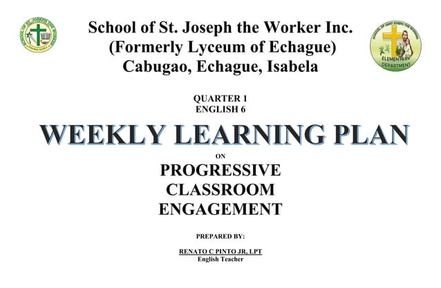 WEEKLY-PLAN-GRADE6 lesson plan for grade 6 | DOCX | Educational ...
