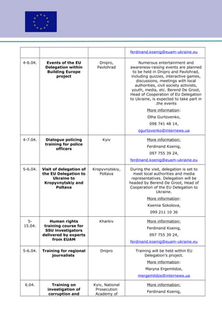 Weekly announcement leaflet | DOC