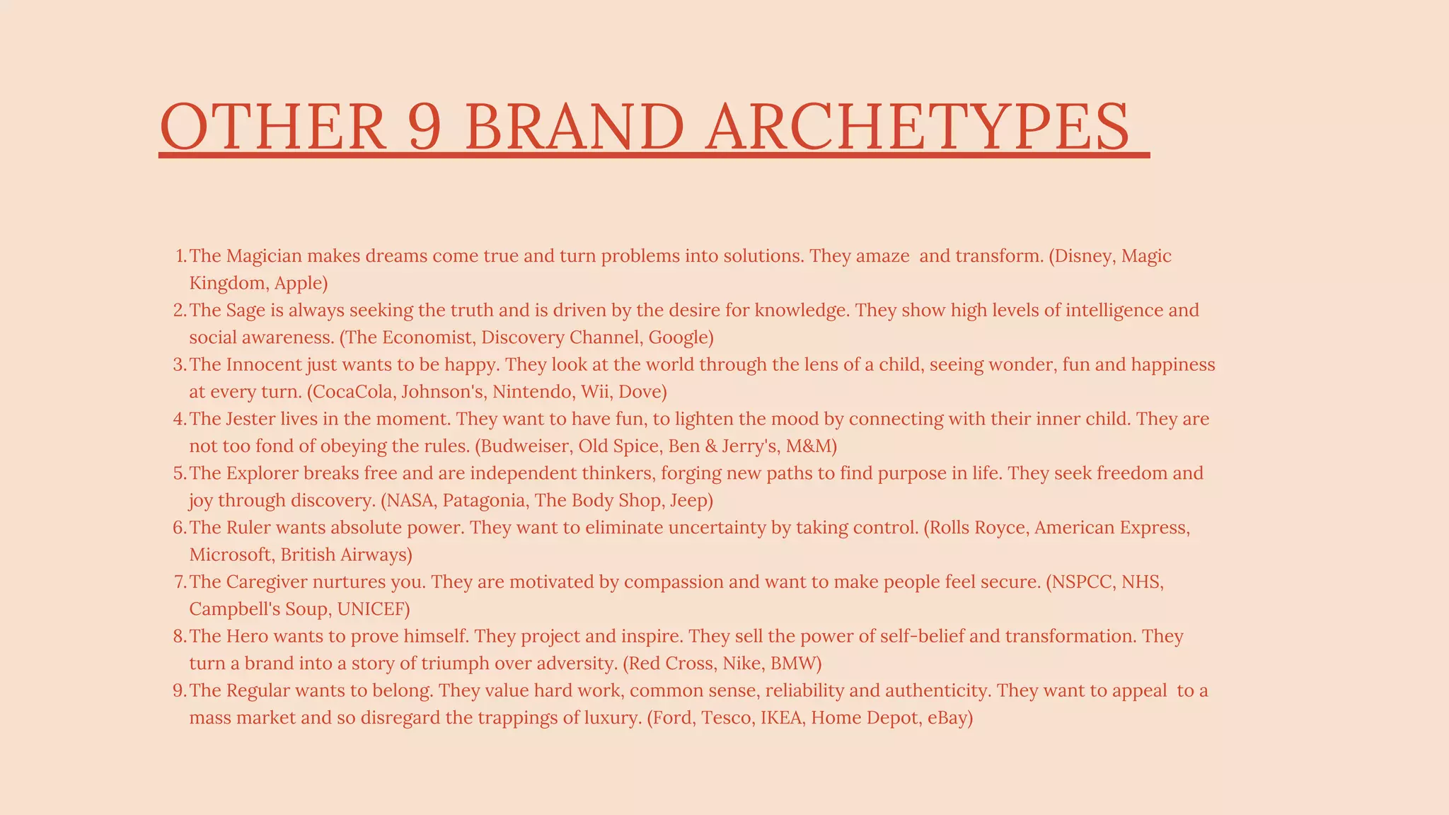 Weekly Assignment 2: Brand Archetypes | PPT
