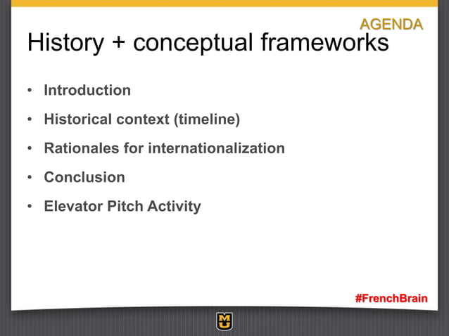 History and conceptual frameworks for internationalization of higher ...