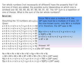 Weekly Dose 10 - Maths Olympiad Practice | PPSX