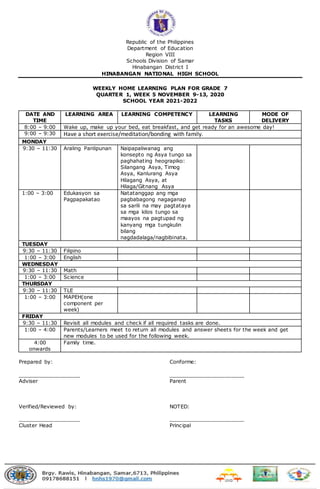 Weekly Home learning Plan.docx