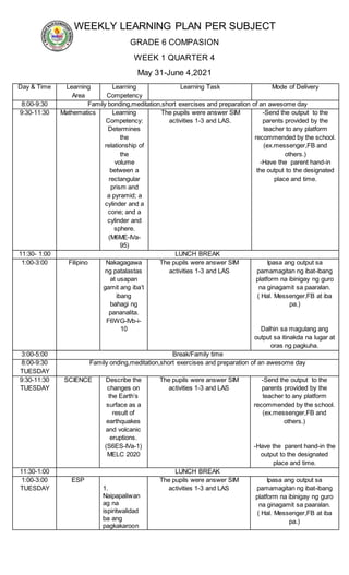 WEEKLY LEARNING PLAN WEEK 1.docx