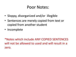 Weekly open notes quiz | PPTX