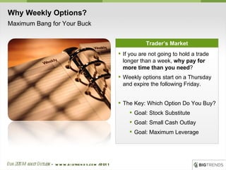 How To Trade Weekly Options | PPT