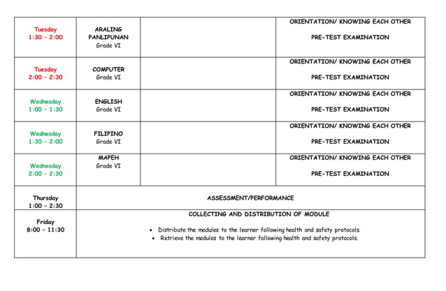 WEEKLY PLAN Grade 6 WEEK 1.docx