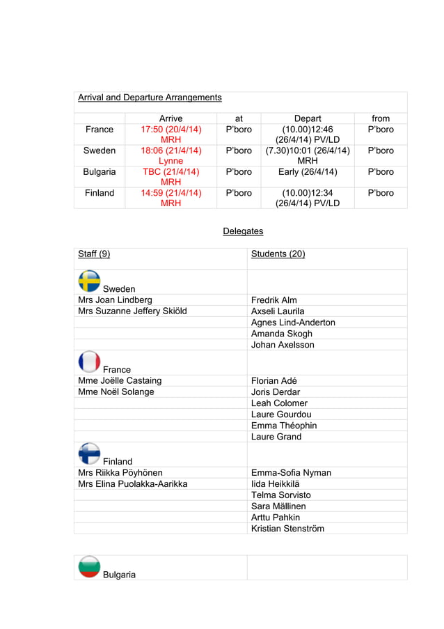 Weekly programme | PDF