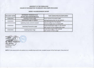 Weekly progress report | PDF