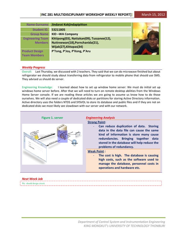 Weekly report | PDF | Computing | Technology & Computing