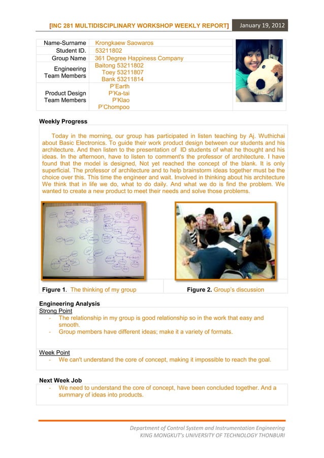 Weekly report 2 | PDF