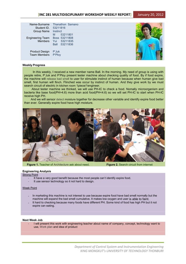 Weekly report2 top16 | PDF