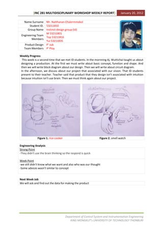 Weekly report template | DOCX