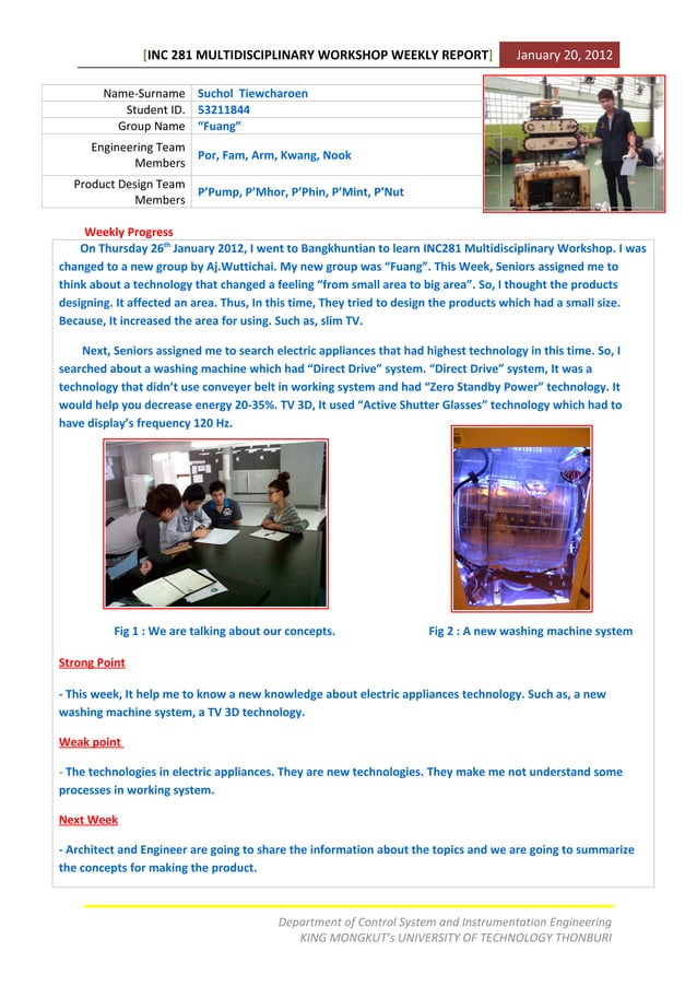 Weekly report 2 | PDF