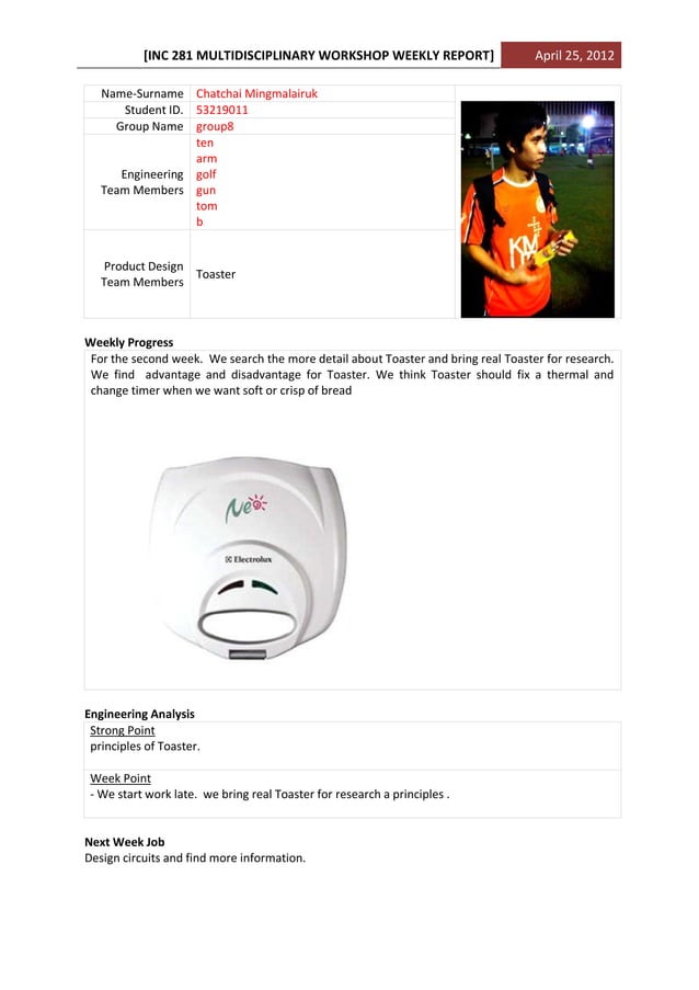 Weekly report 2 | PDF