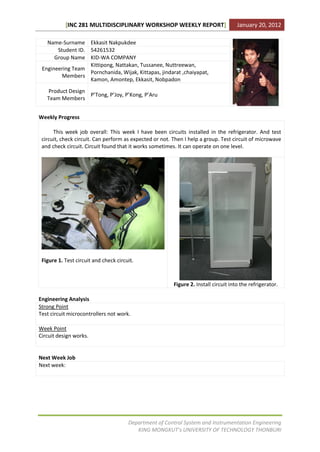 Weekly report template | PDF