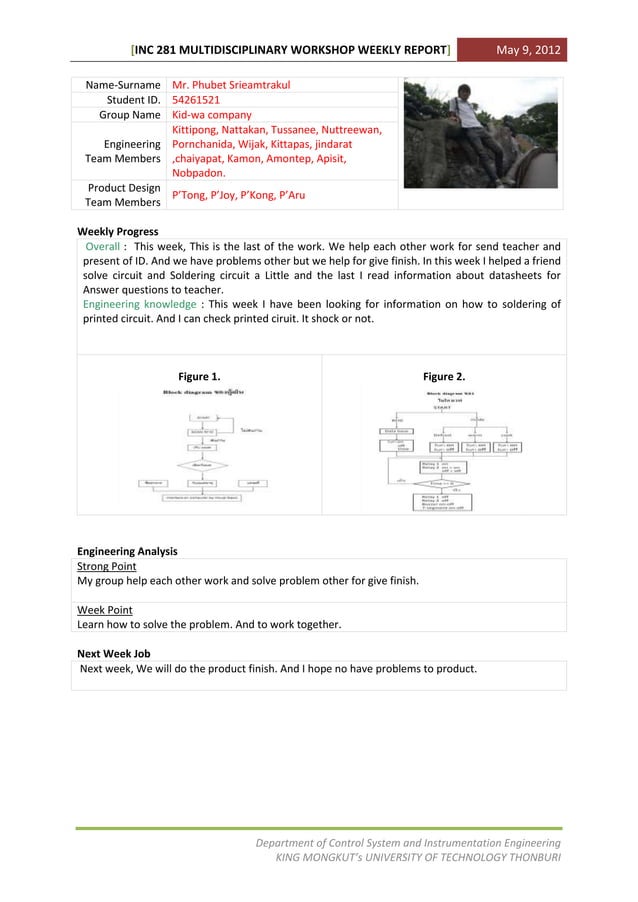 Weekly report template (4) | DOCX