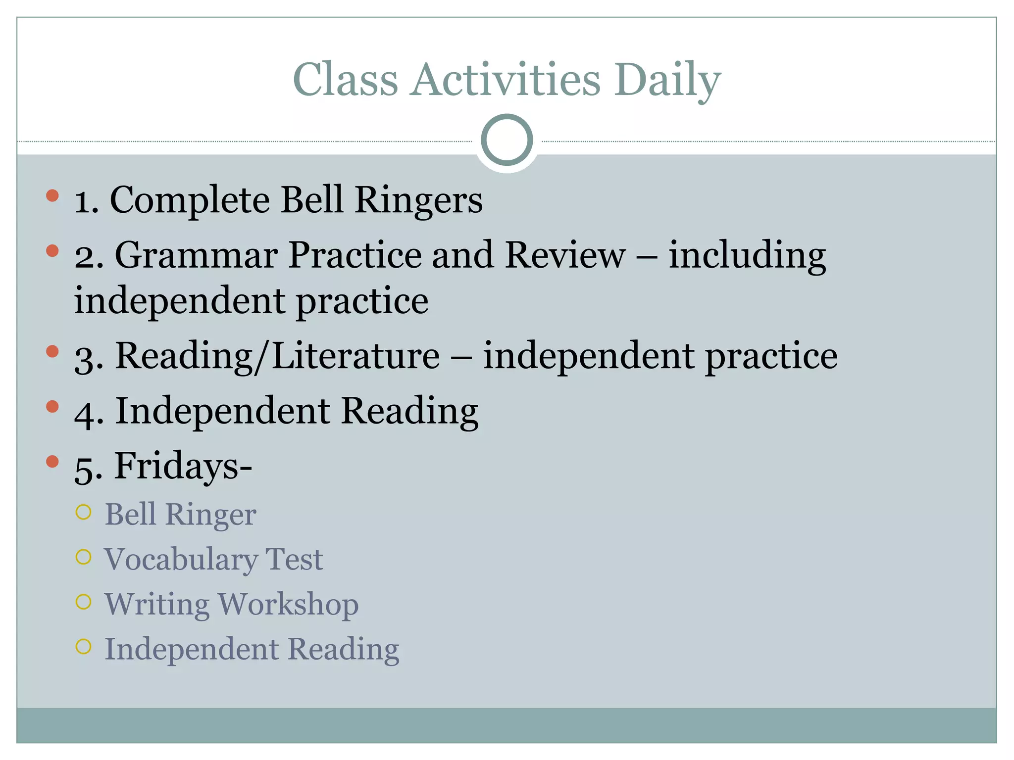 Weekly routine | PPT