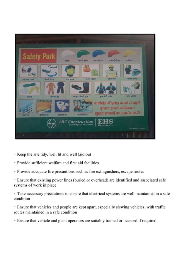 Weekly safety report abhishek vij | PDF