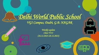 Weekly Update Of grade VIII 24th.pptx