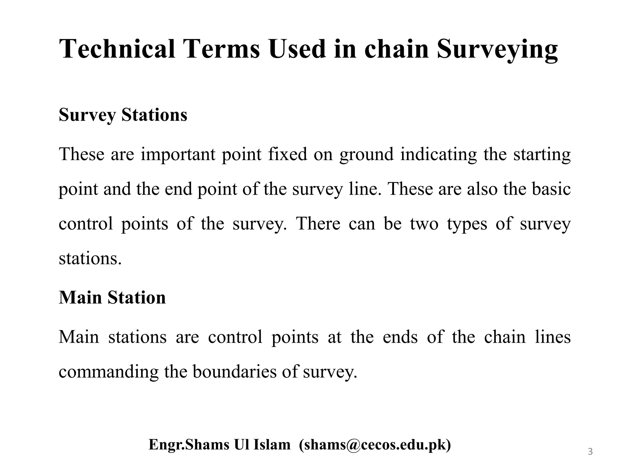 chain surveying | PDF