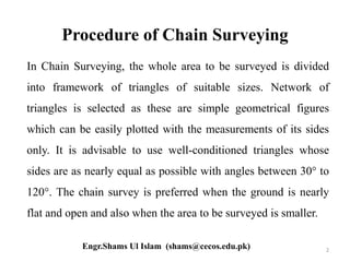 chain surveying | PDF