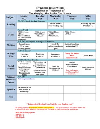 Week of september 23rd | PDF