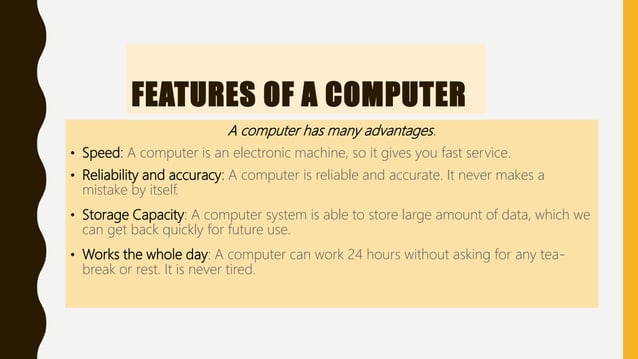 DESCRIPTION OF THE COMPUTER | PPT
