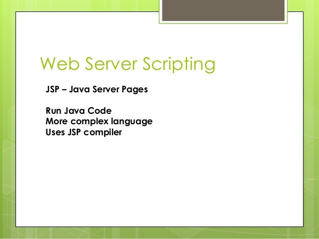 Week One Presentation Principles Of Web Server Scripting 