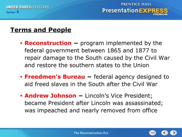 US History Week 1: Reconstruction | PPT