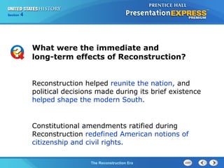 US History Week 1: Reconstruction | PPT