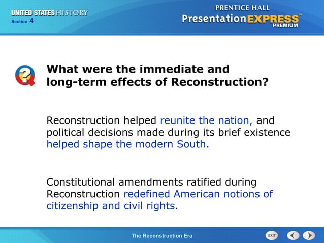 US History Week 1: Reconstruction | PPT