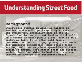 Week one street food intro and moodboard | PPTX