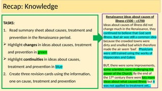 Renaissance recap looking at cause treatment and prevention | PPT