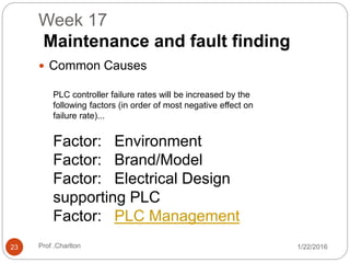 Weeks 16 17 pe 3231 maintenance and fault finding | PPT