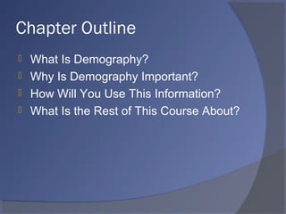 Population Geography | PPT