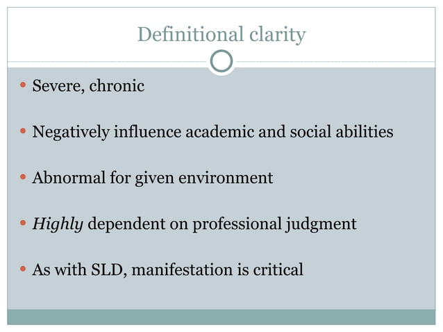 Week Six Ebd | PPT | Mental Health | Diseases and Conditions